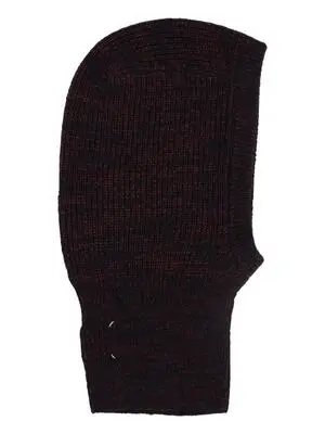 MAISON MARGIELA Knitted Balaclava Hood - Bordeaux