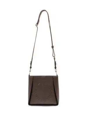Stella McCartney Stella Mccartney Logo Crossbody Handbag Chocolate