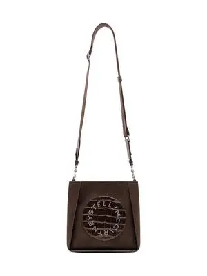 Stella McCartney Stella Mccartney Logo Crossbody Handbag Coffee