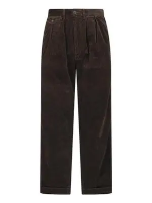 Polo Ralph Lauren Corduroy Pleated Trousers - Brown