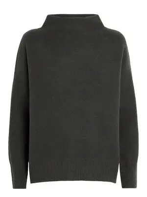 Vince Cashmere Funnel-neck Sweater - Green