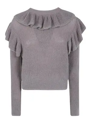 TWINSET Jumper With Lurex Yarn And Ruffles - No