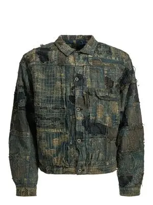 Kapital Boro Patchwork Denim Jacket - Blue