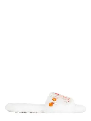 DOLCE & GABBANA Flat Faux-fur Slippers