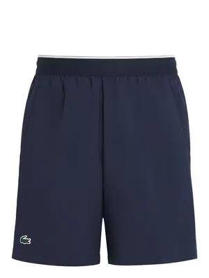Lacoste Stretch Taffeta Ultra Dry Tennis Shorts - Navy