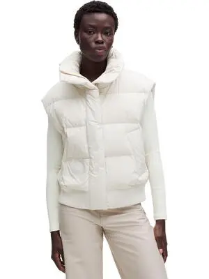 Lululemon Wunder Puff Bomber Vest Light Ivory