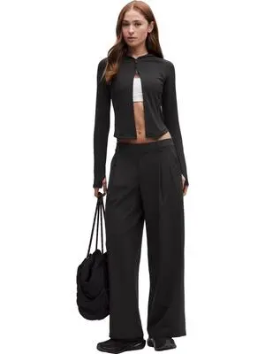 Lululemon Daydrift Low-rise Extra-wide Leg Trouser Black