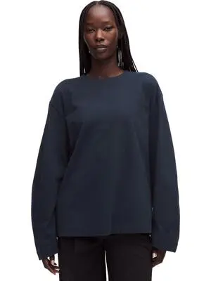 Lululemon Going Steady Long-sleeve Shirt True Navy