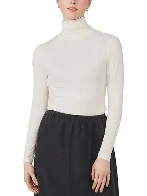 POINT Stretch Knit Turtleneck Cream