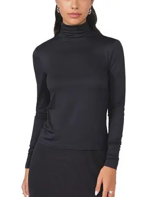 POINT Stretch Knit Turtleneck Navy