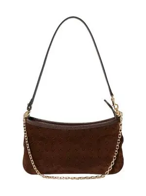 Gucci Gossip Small Shoulder Bag Suede - Brown