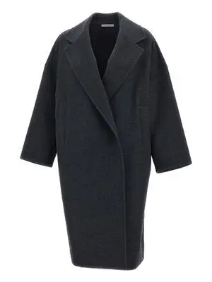 Dusan CAPPOTTO OVERSIZE IN LANA Grey