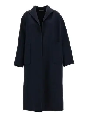 Dusan Cappotto Lungo In Cashmere - Blu