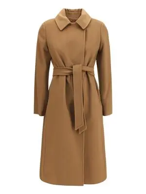 Max Mara Bcollag Coat In Virgin Wool - Beige