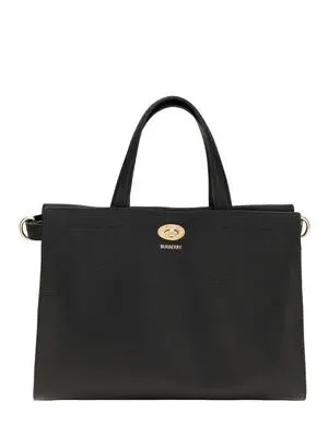 Burberry Small Cotswolds Check Tote Bag - Black