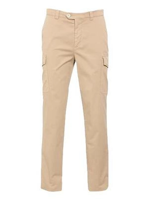Brunello Cucinelli Pants Size Cotton, Elastane - Beige
