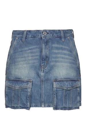 Karl Lagerfeld Denim Skirt Size Cotton - Blue
