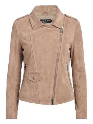 STREET LEATHERS Woman Jacket Light Brown Size S Leather