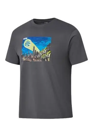 LI-NING X Curry China Tour City Hongkong T-shirt - Grey