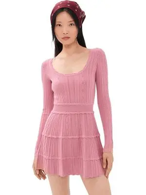 LoveShackFancy Lunelle Dress - Peony