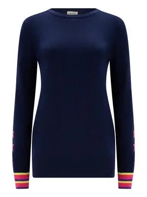 SUGARHILL BRIGHTON Rita Sweater Navy Star - Blue