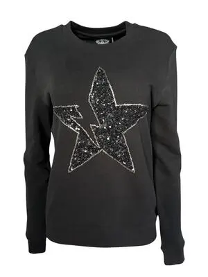 ANY OLD IRON Black / Silver Black & Silver Future Star Sweatshirt - Black/silver