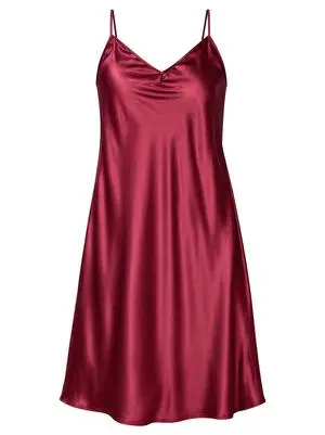 SANTE GRACE Bias Cut Slip Dress - Red