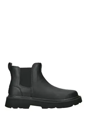 UGG Leather Lug Chelsea Boots - Black
