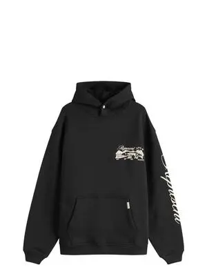 REPRESENT Snap-button Hooded Sweatshirt - Black