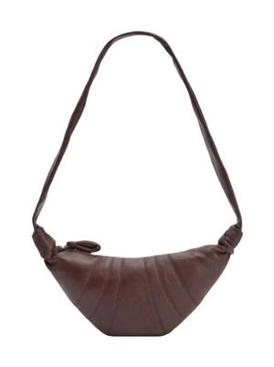 LEMAIRE Croissant Knot-detailed Shoulder Bag - Brown