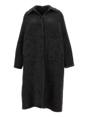 BOBOUTIC Cappotto In Maglia Reversibile - Multicolor
