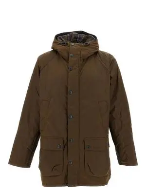Barbour Parka Corto Cerato Bedale - Marrone