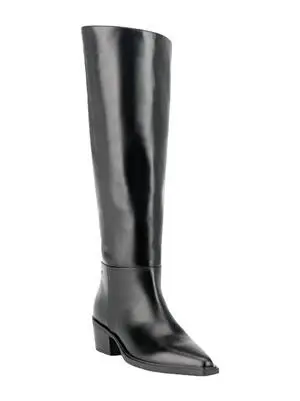 VAGABOND SHOEMAKERS Kelsey Knee High Leather Boot - Black