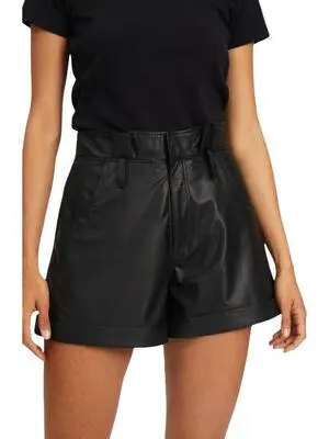 WEST 14TH Sullivan Leather Paperbag Short