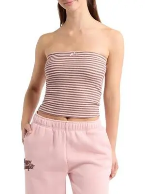 HAPPY CAMP3R Quinn Strapless Knit Top Espresso