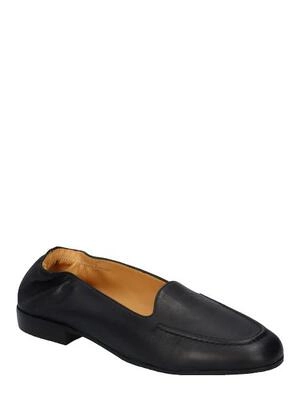 GIOVANNI FABIANI Ruched Leather Loafer Navy