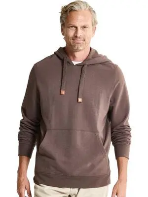 JACHS Soft Touch Fleece Pullover Hoodie Chocolate