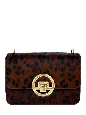 APATCHY LONDON The Tilly Hair-on Leather Bag - Dark Leopard