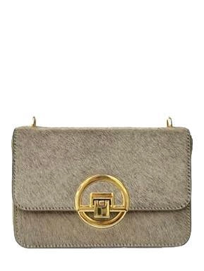 APATCHY LONDON The Tilly Hair-on Leather Bag - Sand