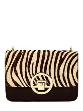 APATCHY LONDON The Tilly Hair-on Leather Bag - Zebra