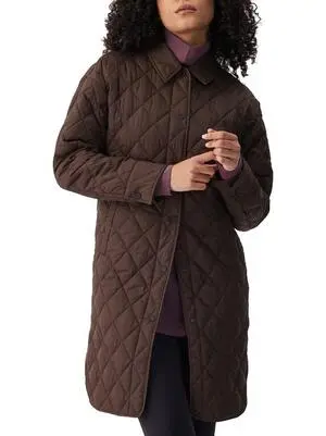 LOLE Avril Quilted Longline Shacket