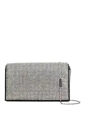 TWENTY FOURHAITCH Luniva Crystal-embellished Shoulder Bag - Silver