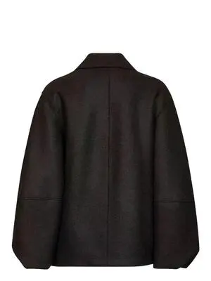 Harris Wharf London Single-breasted Wool-blend Coat - Brown