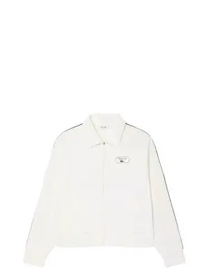 Lacoste Logo-patch Zip-up Sweatshirt - Neutrals