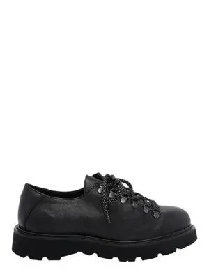 PAWELK'S Lace-up Leather Derby Shoes