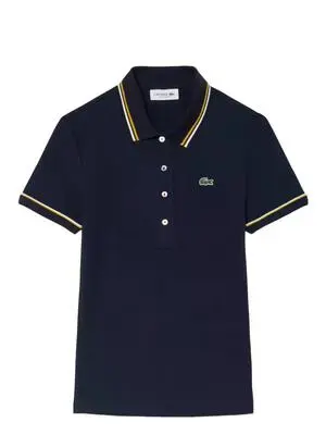Lacoste Logo-patch Short-sleeve Polo Shirt - Blue