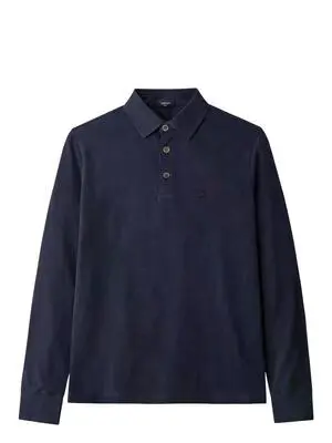 TOMBOLINI Long-sleeve Polo Shirt - Blue