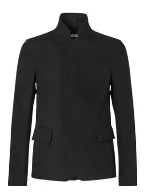 Fendi High-neck Flap-pocket Jacket - Black