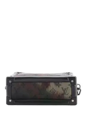 LOUIS VUITTON Soft Trunk Bag Limited Edition Camouflage Monogram Nylon Crossbody Bag - Black