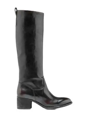 Officine Creative Denner 116 Polished Leather Boots Black